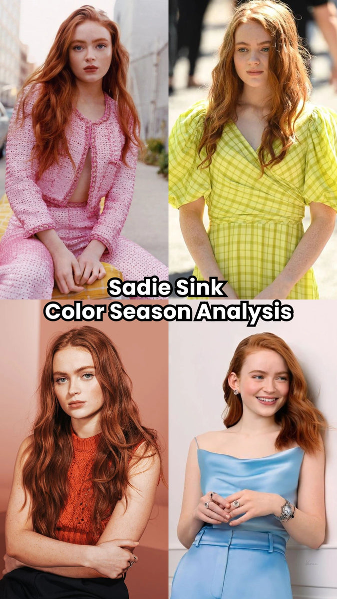 Sadie Sink's Color Season Analysis: A Guide for Light Spring – Four ...