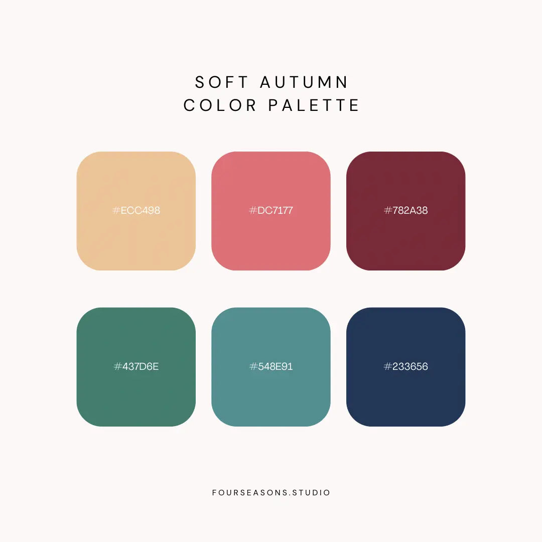 Soft Autumn Color Chart